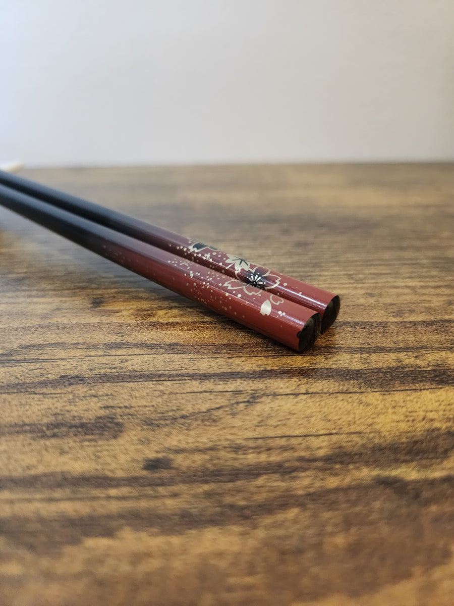 Japanese Bamboo Chopsticks: Floral Gradient - Red – Masato Jones